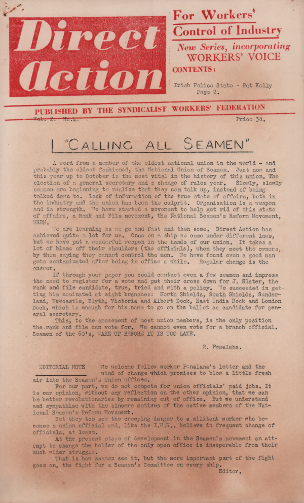 Direct Action (SWF): Vol 2 #04 April 1962 | libcom.org